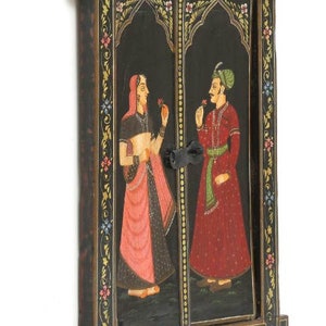 Vintage Raja Rani Royals Painting Wooden Window Wall Hanging ...