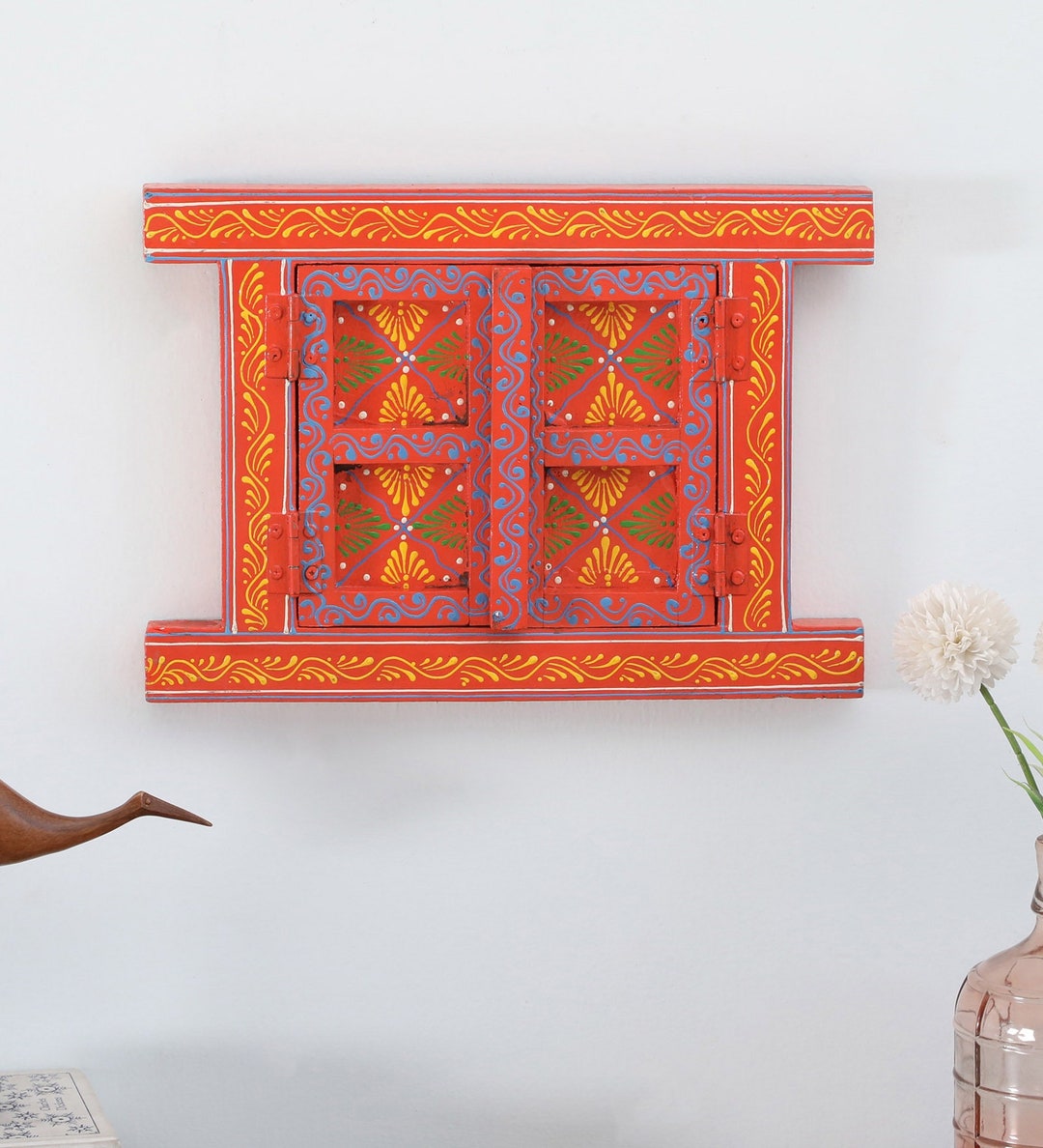 Indian Traditional Wooden Wall Hanging Window Home Decor/ Handmade ...