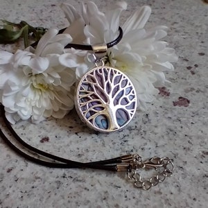 Resin Imitation Abalone Shell Silver Alloy Tree of Life - Etsy UK