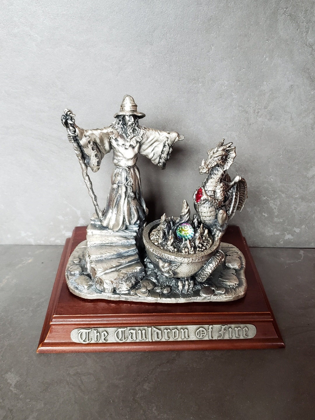 The Cauldron of Fire 9012, the Tudor Mint Myth and Magic Vintage Pewter ...