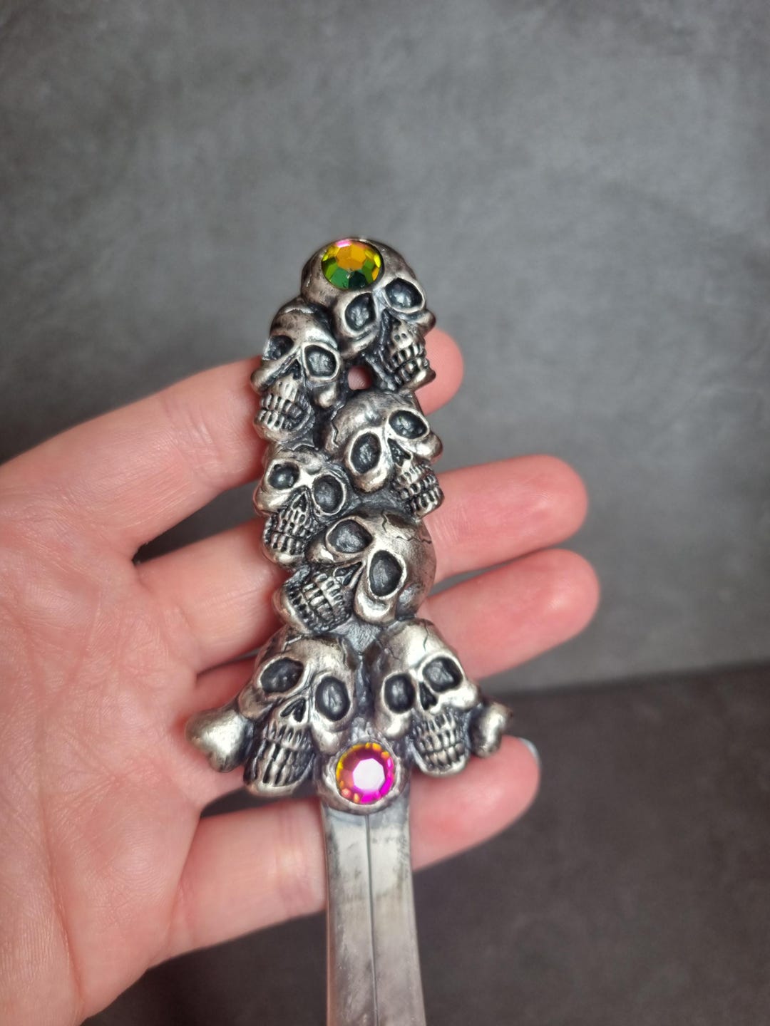 Skulls Letter Opener. the Tudor Mint Myth and Magic Vintage Pewter ...