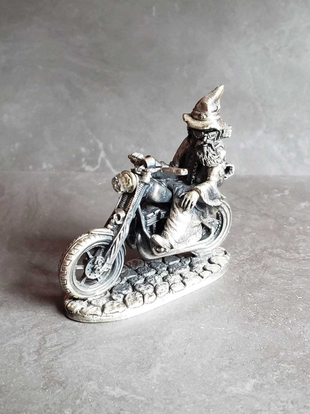 Vroom the Tudor Mint Myth and Magic Vintage Pewter Wizard Biker ...