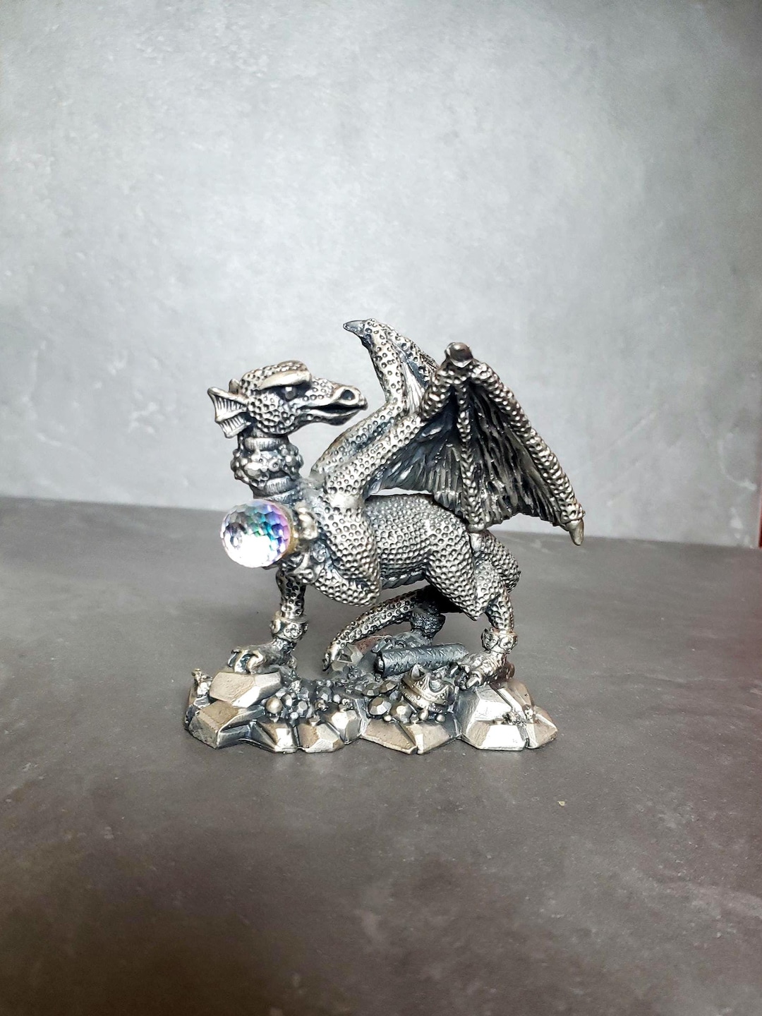 The Jewelled Dragon, Tudor Mint Myth and Magic Vintage Pewter Dragon ...
