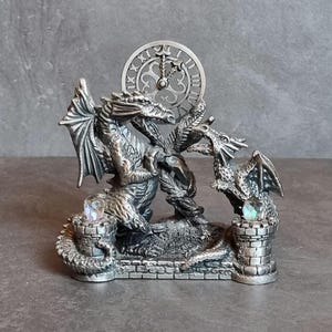The Timekeepers, 3812, Tudor Mint Myth and Magic Vintage Pewter Dragon ...