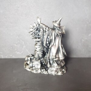 Stardust 3867, Myth and Magic Vintage Pewter Wizard With Crystal ...