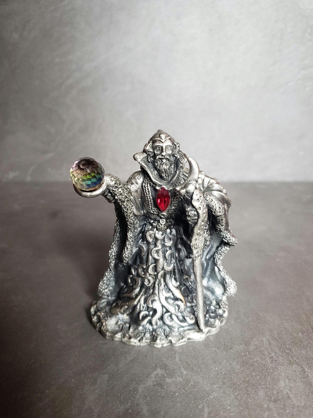 The Moon Wizard, Tudor Mint Myth and Magic Vintage Nineties Pewter ...