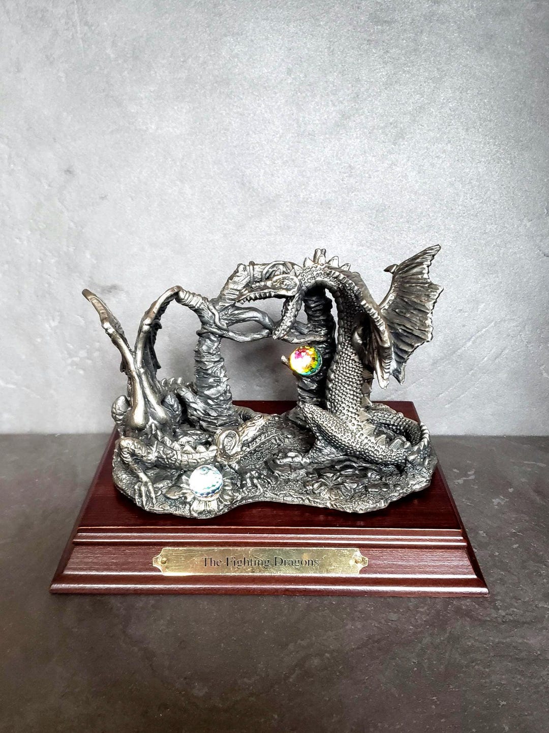 The Fighting Dragons 3320, Tudor Mint Myth and Magic Vintage Pewter ...