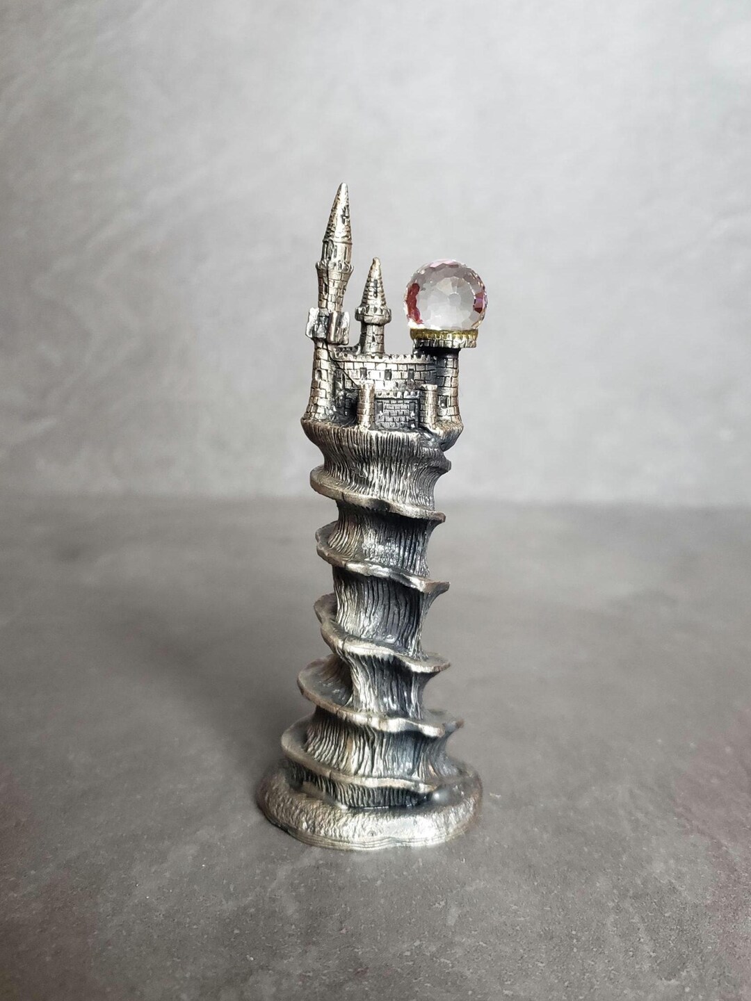 The Enchanted Castle. Tudor Mint. Myth and Magic Vintage Pewter Collectable Castle Figurine ...