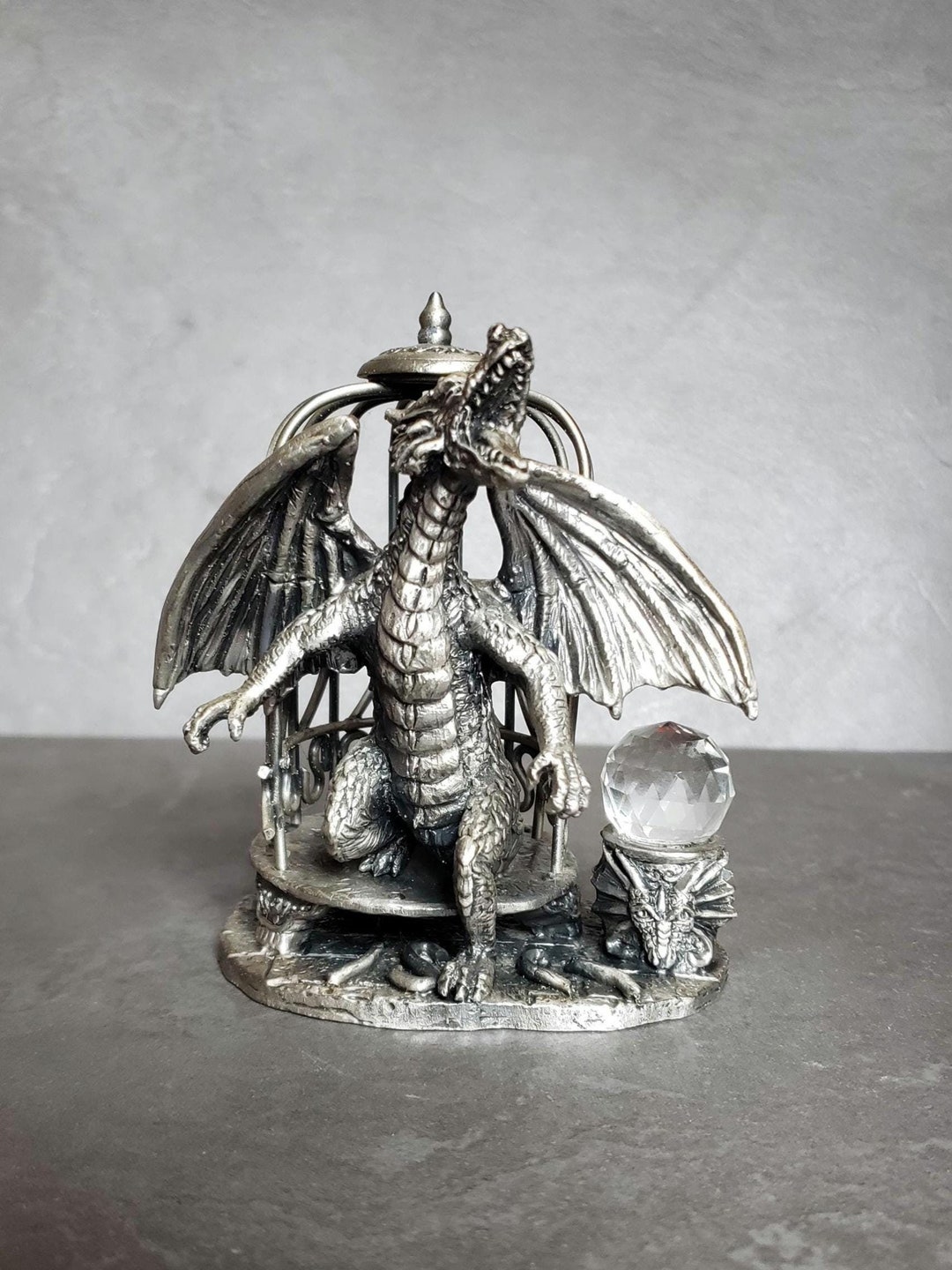 The Escapologist, Tudor Mint Myth and Magic Vintage Pewter Dragon and ...