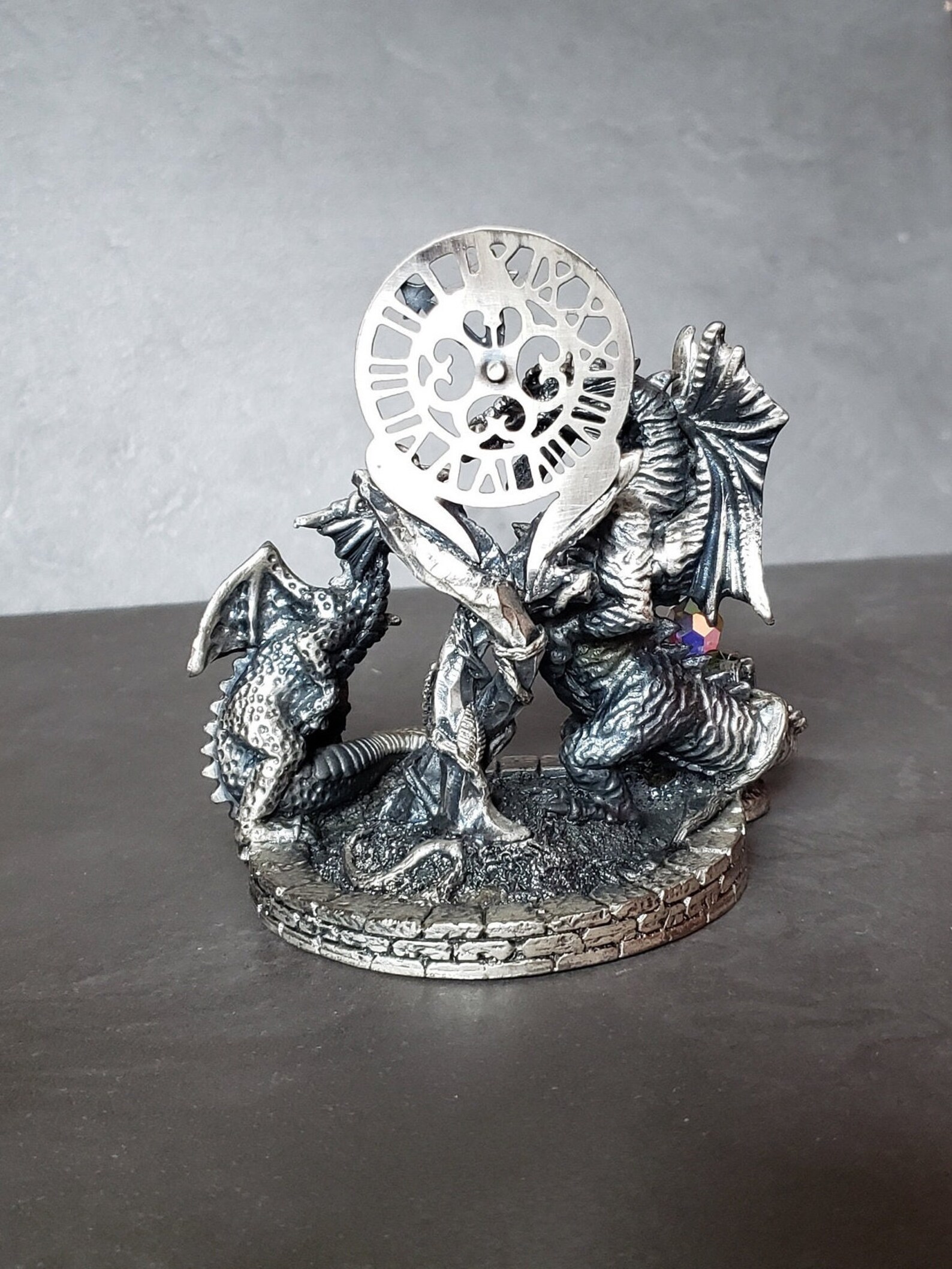 The Timekeepers, 3812, Tudor Mint Myth and Magic Vintage Pewter Dragon ...