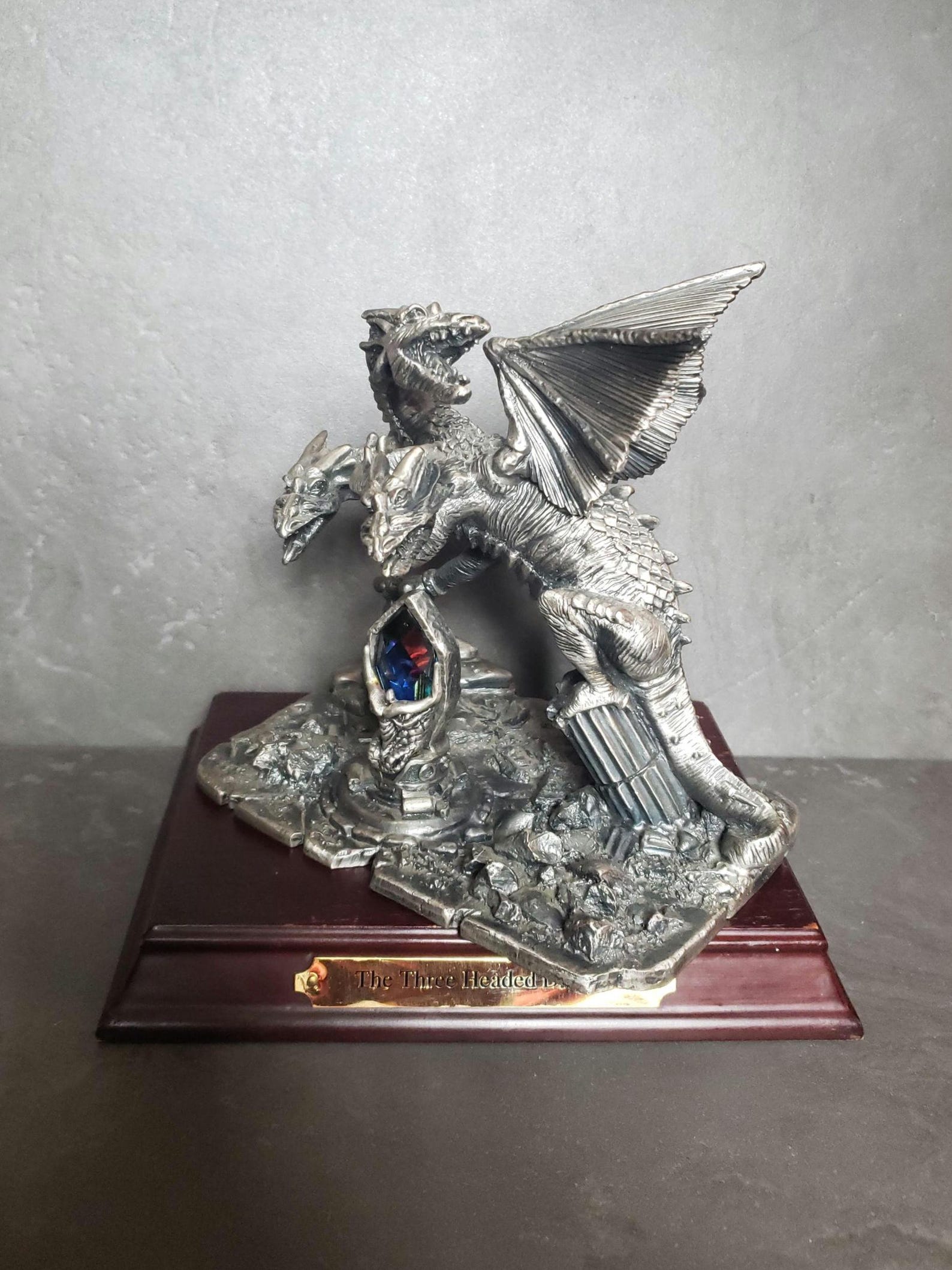 The Three Headed Dragon 3357, Tudor Mint Myth and Magic Vintage Pewter ...