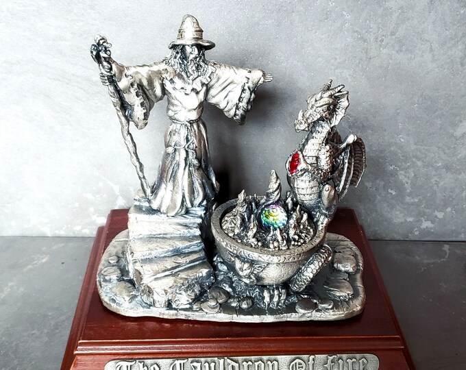 The Cauldron of Fire 9012, the Tudor Mint Myth and Magic Vintage Pewter ...