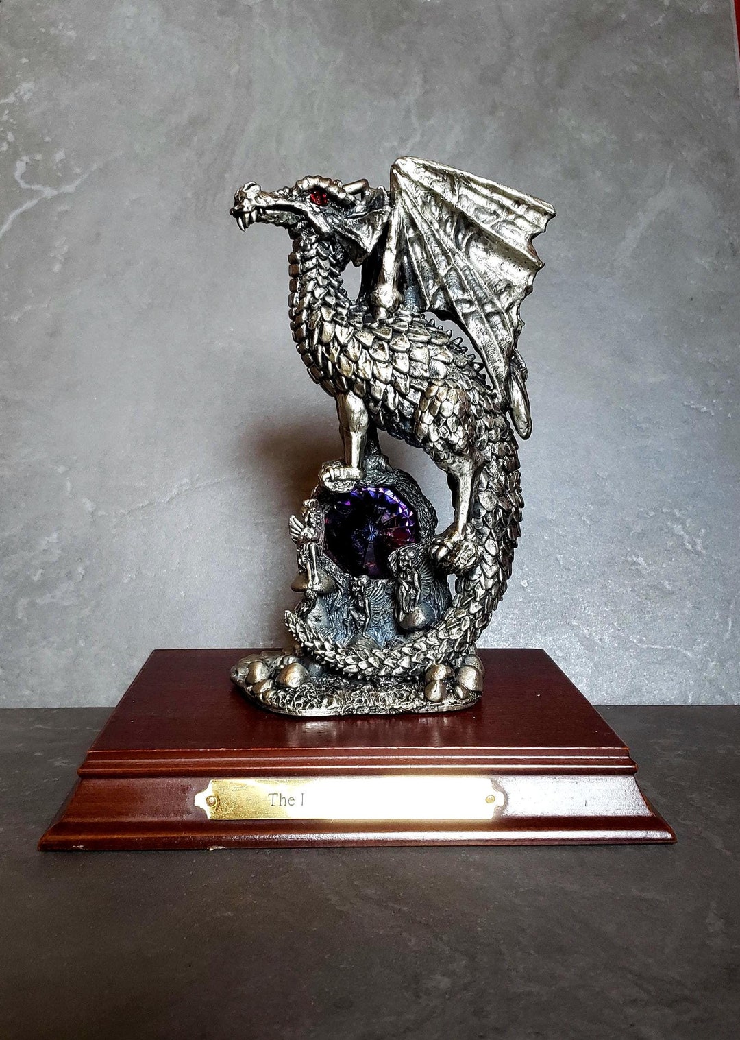 Enchanted Dragon OY96, Tudor Mint Myth and Magic Vintage Pewter Dragon ...