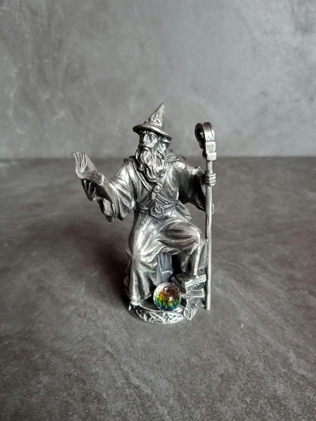 The Scholar, the Tudor Mint, Myth and Magic Vintage Pewter Collectable ...