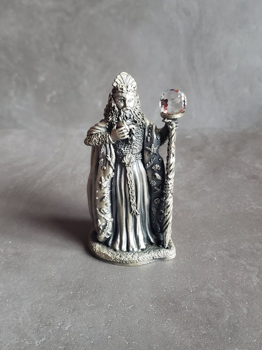 The Water Wizard, the Tudor Mint, Myth and Magic Vintage Pewter ...