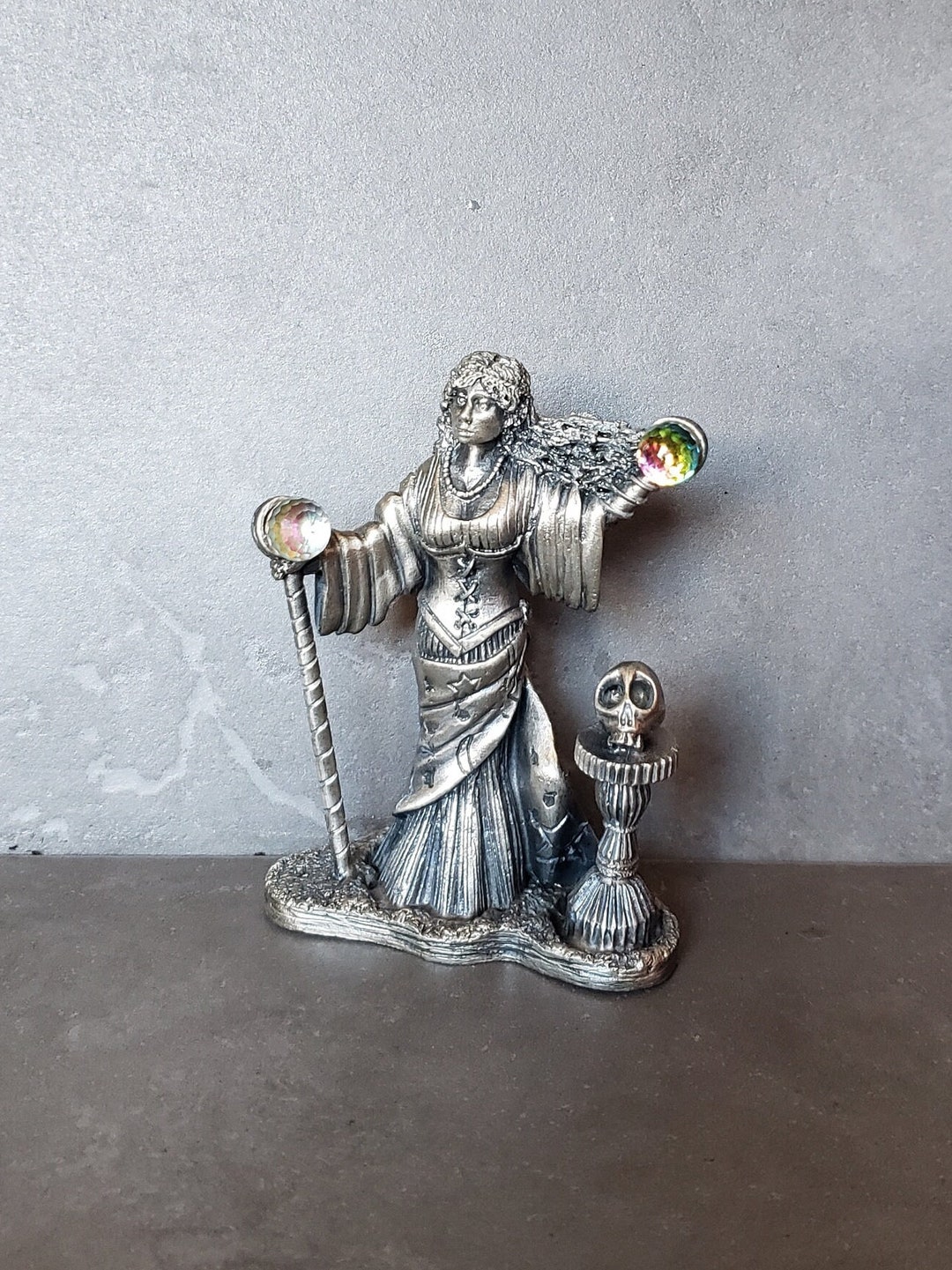 The Sorceress of Light, Myth and Magic Vintage Pewter Sorceress ...