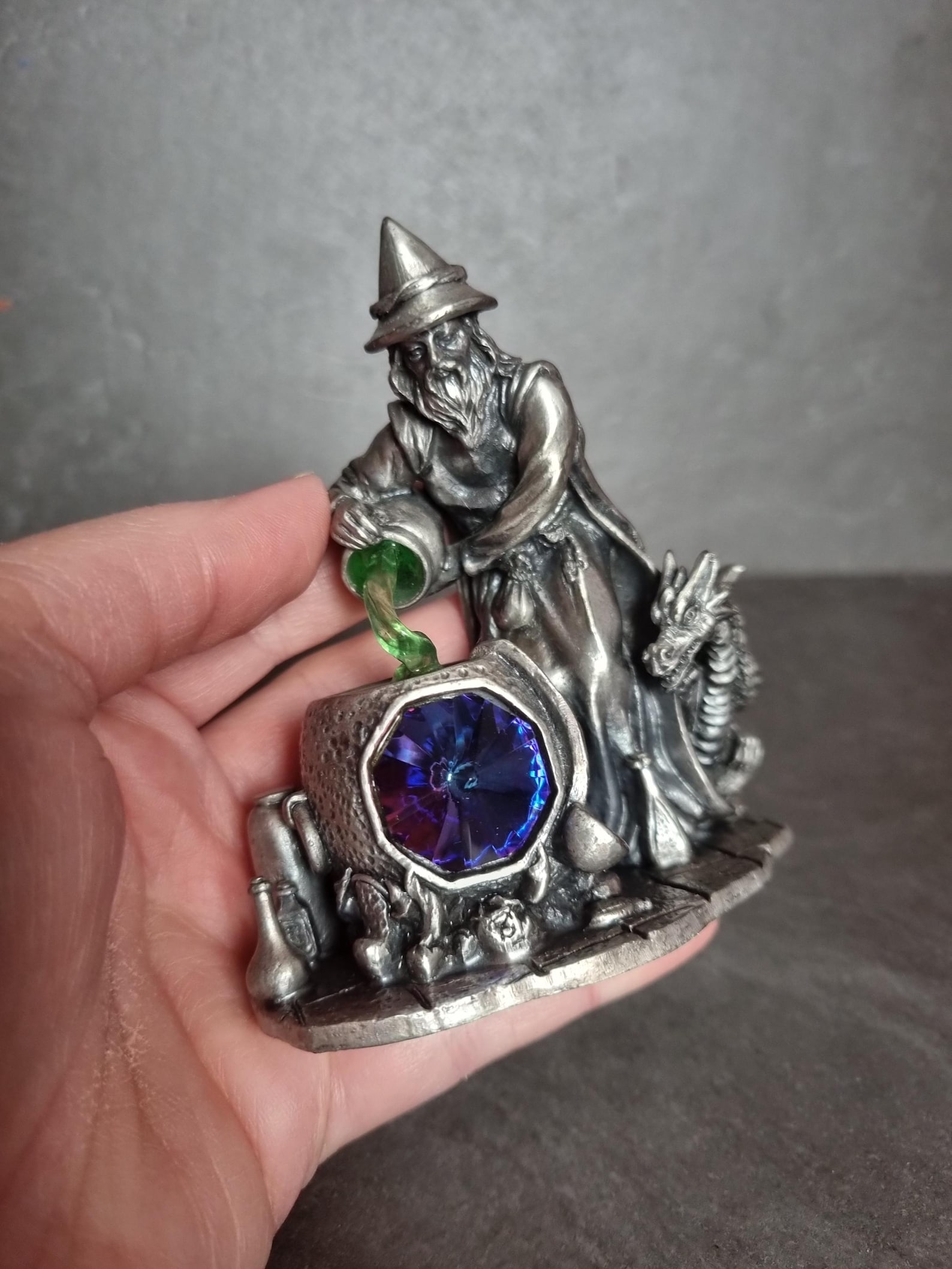 The Healing Potion, Tudor Mint Myth and Magic Pewter Vintage Y2K Wizard ...