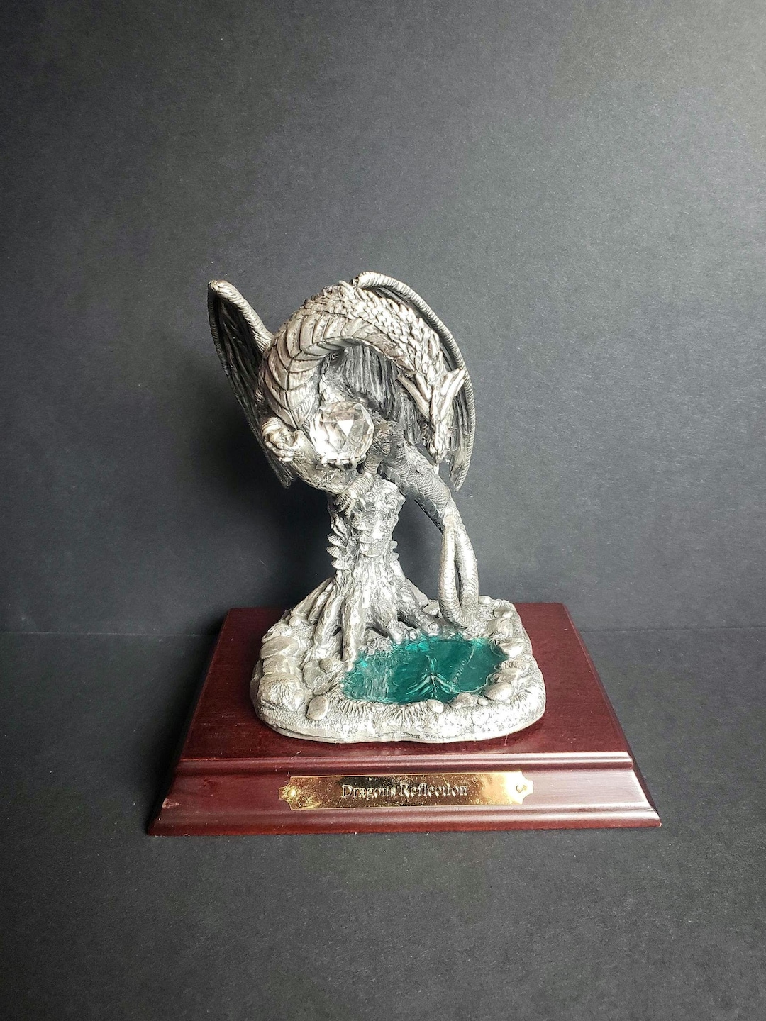 Dragons Reflection, the Tudor Mint Myth and Magic Vintage Pewter Dragon ...