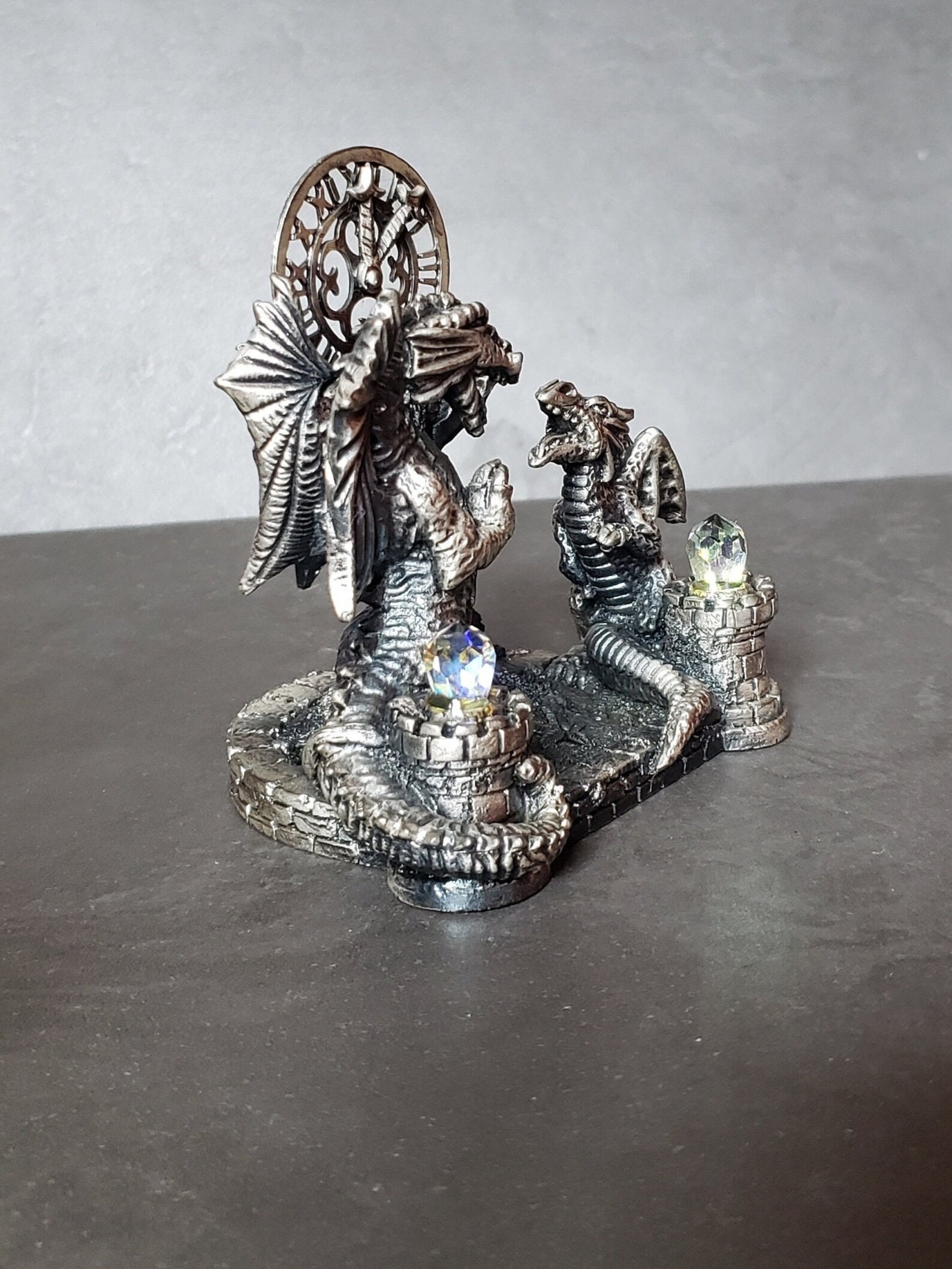 The Timekeepers, 3812, Tudor Mint Myth and Magic Vintage Pewter Dragon ...