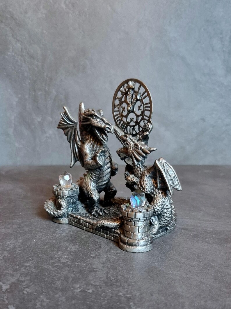 The Timekeepers, 3812, Tudor Mint Myth and Magic Vintage Pewter Dragon ...