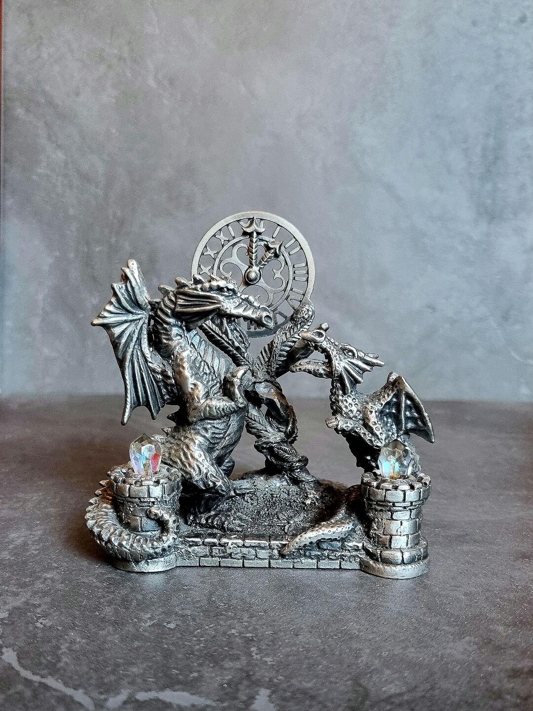 The Timekeepers, 3812, Tudor Mint Myth and Magic Vintage Pewter Dragon ...