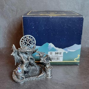 The Timekeepers, 3812, Tudor Mint Myth and Magic Vintage Pewter Dragon ...