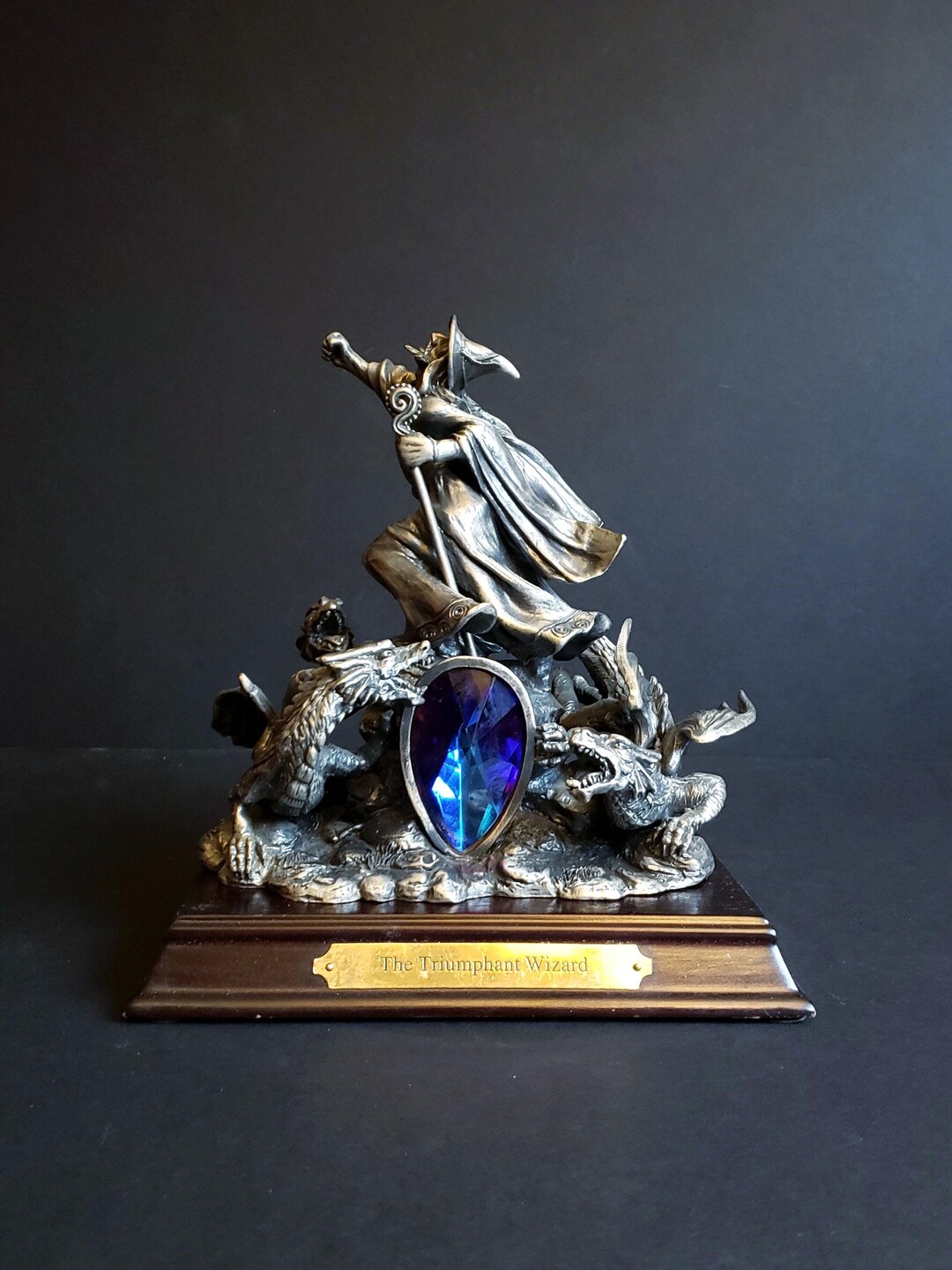 The Triumphant Wizard. Tudor Mint OY 2004. Large Wizard and Dragons ...