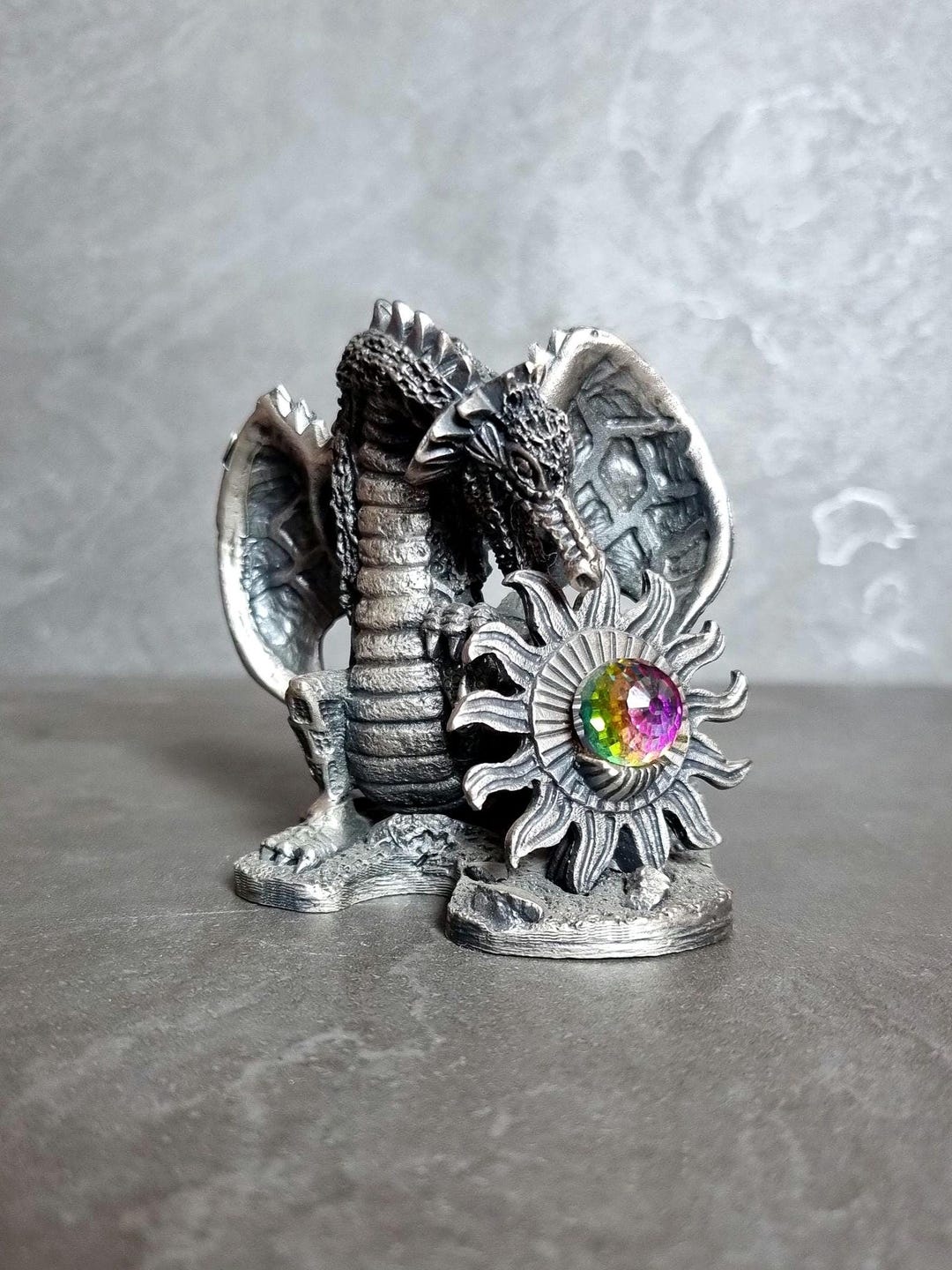 The Sun Dragon, the Tudor Mint, Myth and Magic Vintage Pewter Ninties ...