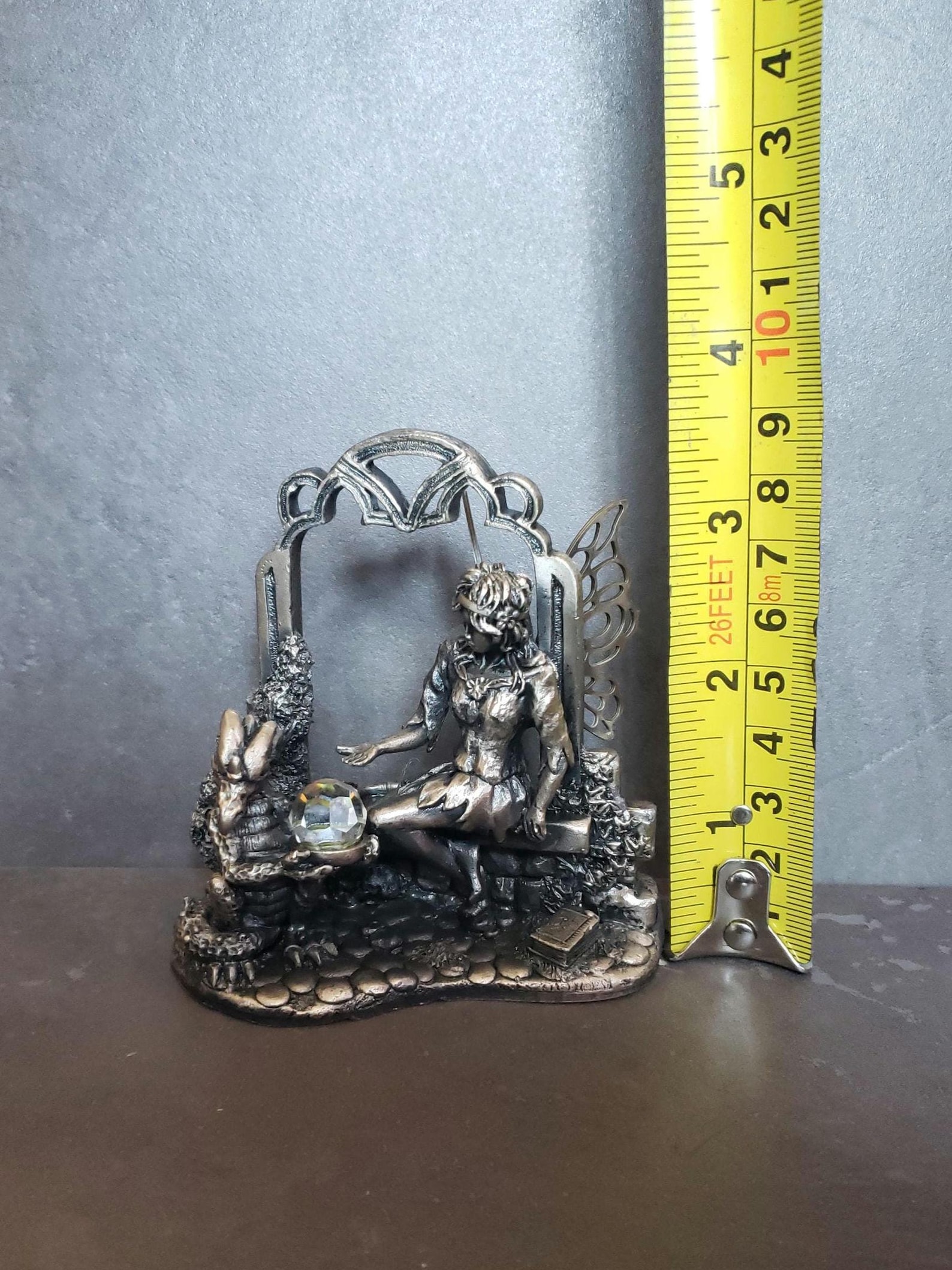 The Crystal Gift, 3809 Tudor Mint Myth and Magic Vintage Pewter Dragon ...