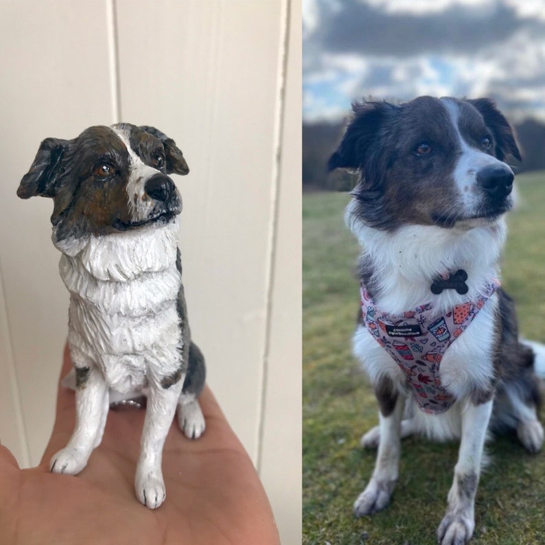Custom Made Personalised Polymer Clay Dog Replica Sculpture - Etsy