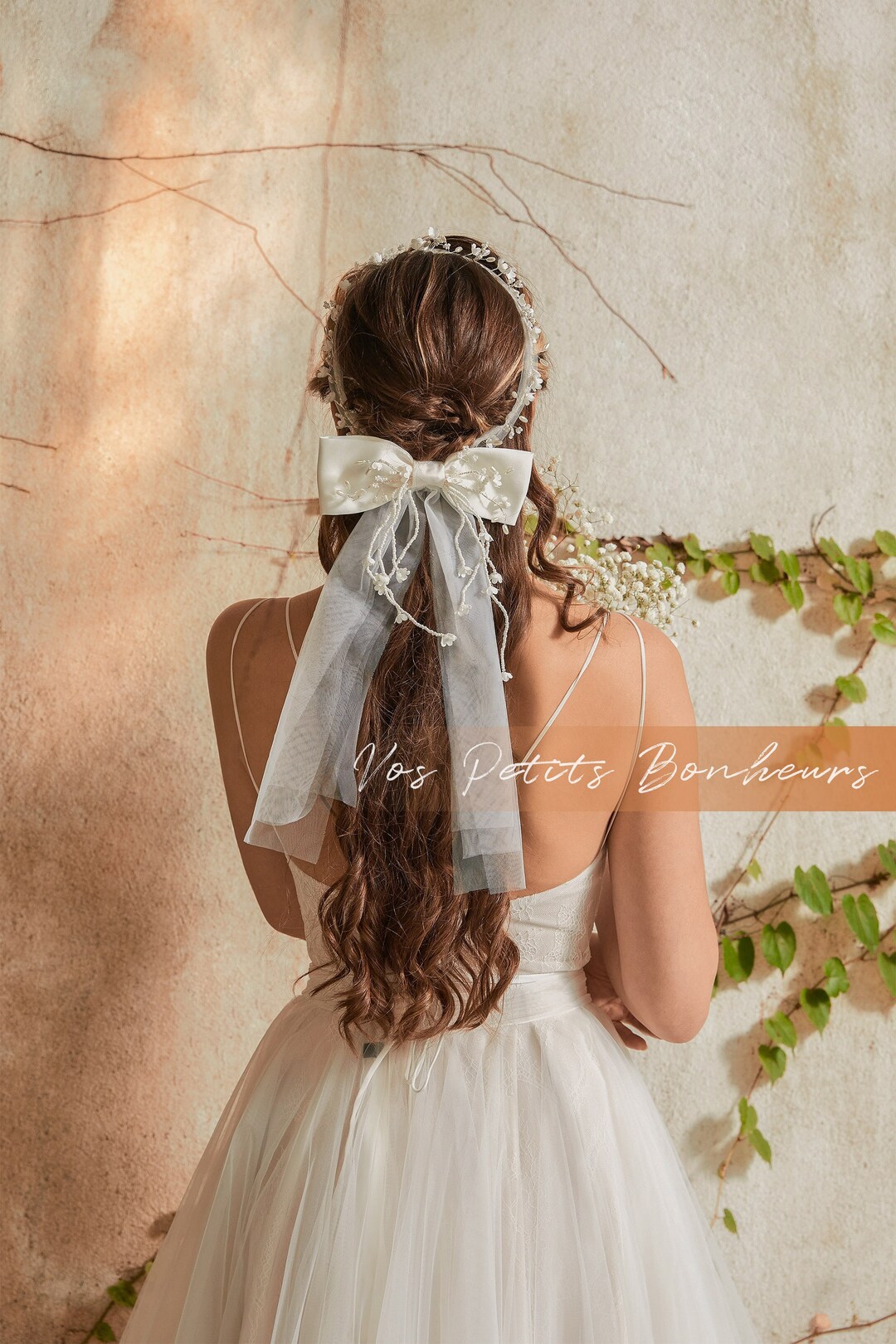 Lily of the Valley Bridal Veil With Headband White Floral - Etsy