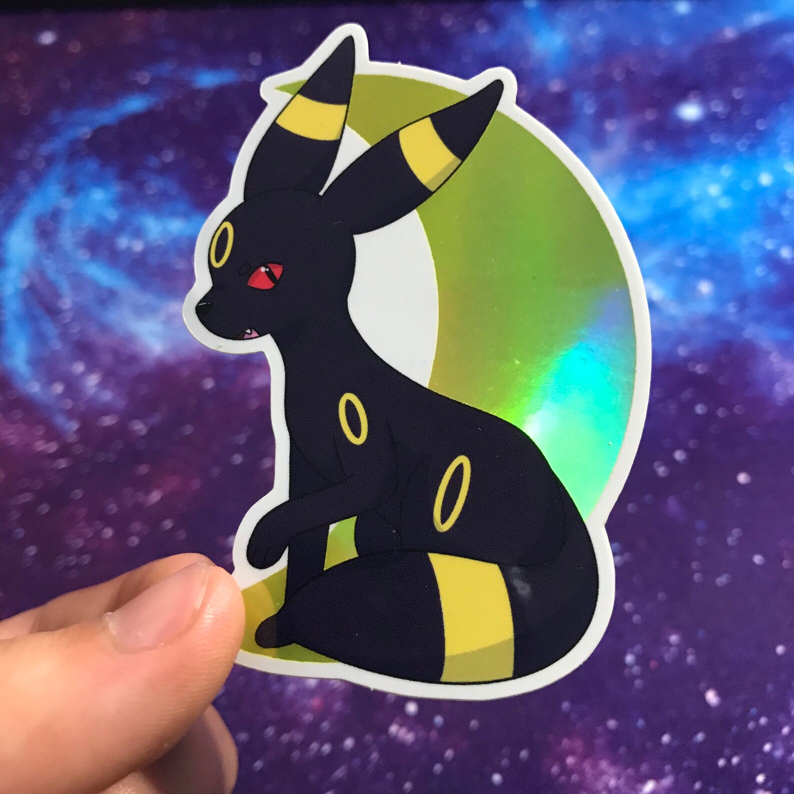 HOLOGRAPHIC Umbreon Sticker | Etsy