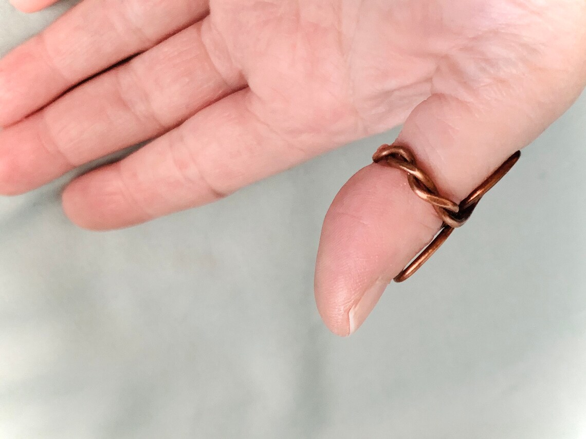 Finger cuff ring copper cuff ring arthritis ring copper | Etsy