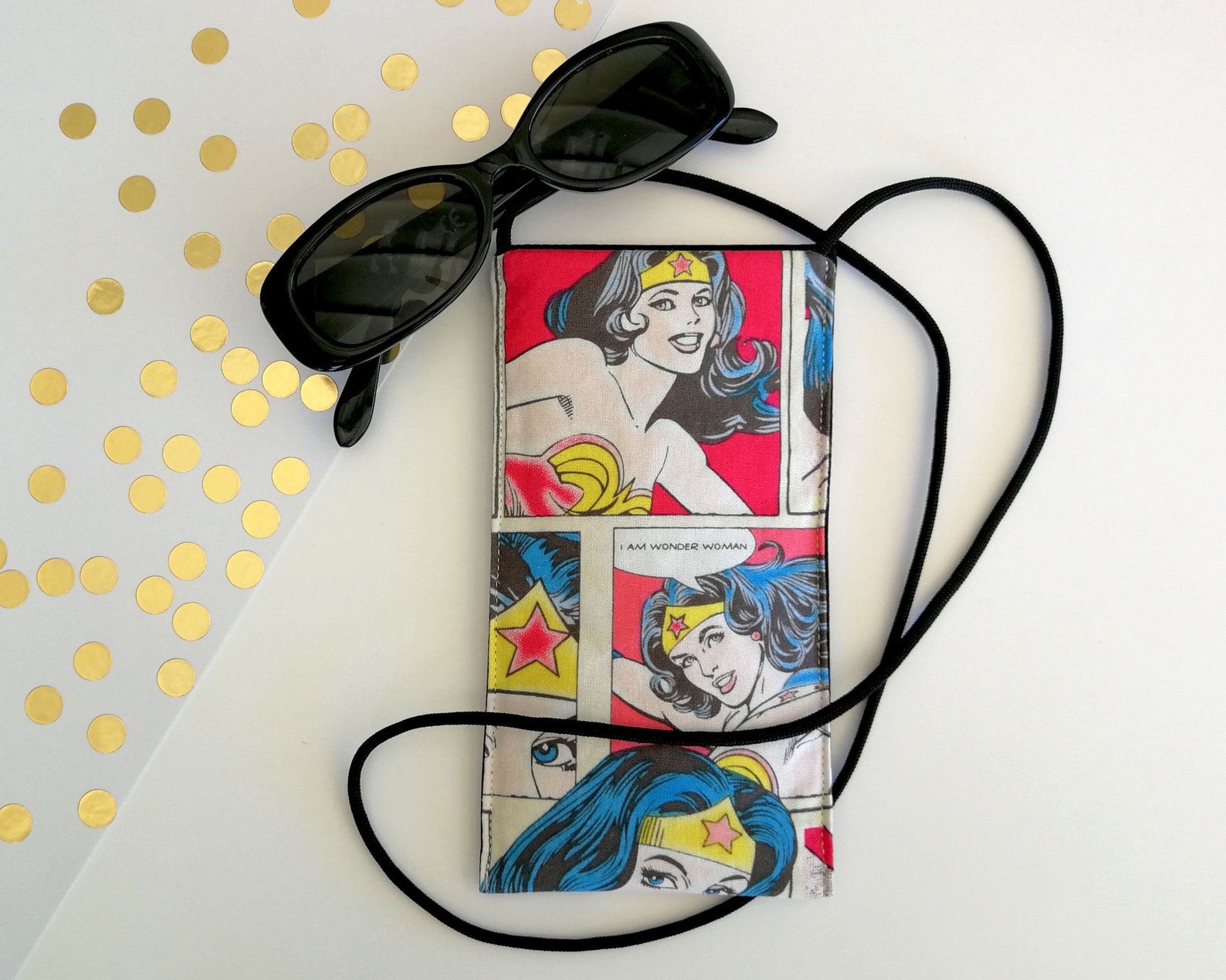Sunglass Case Sunglass Pouch Fabric Eyeglass Case Wonder Women Pouches ...