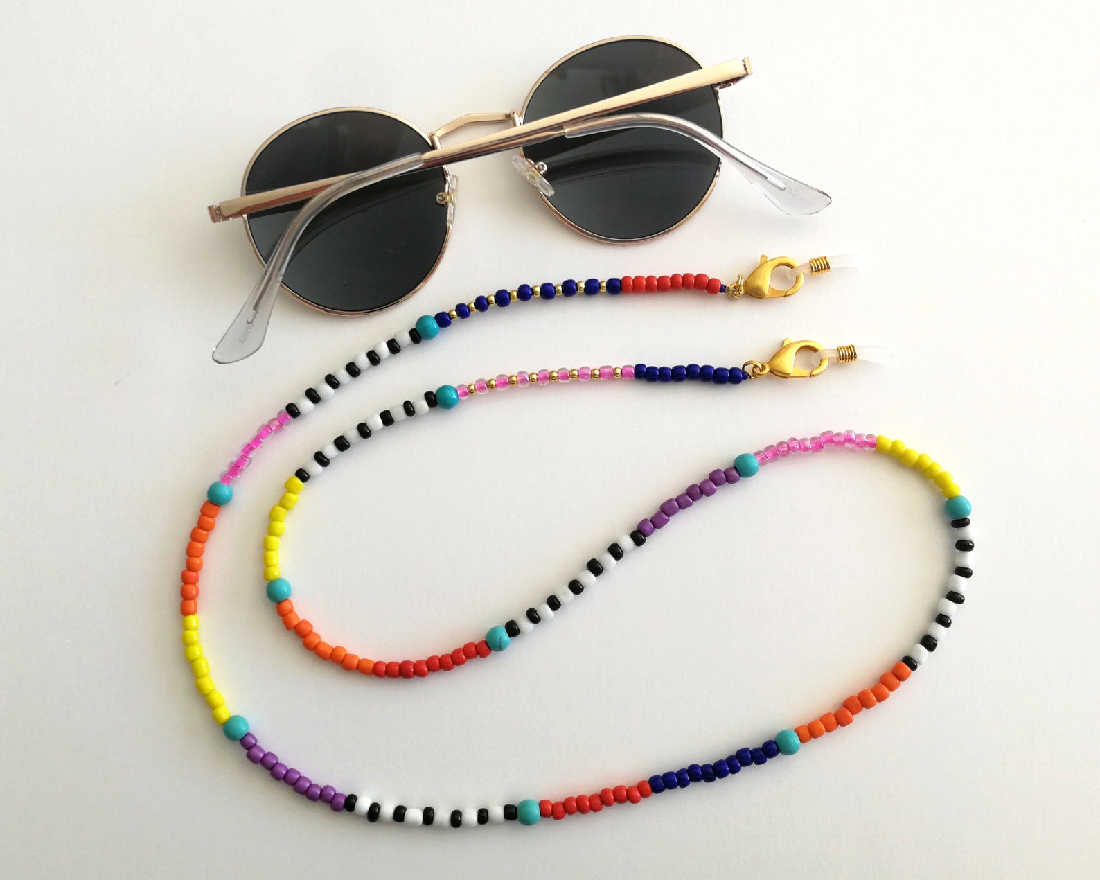 Bead Eyeglass Holder Beaded Glasses Chain Beaded Sunglass - Etsy