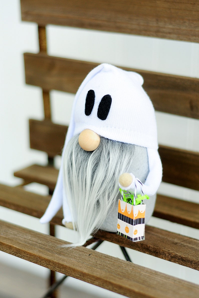 Trick or Treater Gnome, Ghost Gnome, Spooky Gnome, Halloween Gnome ...
