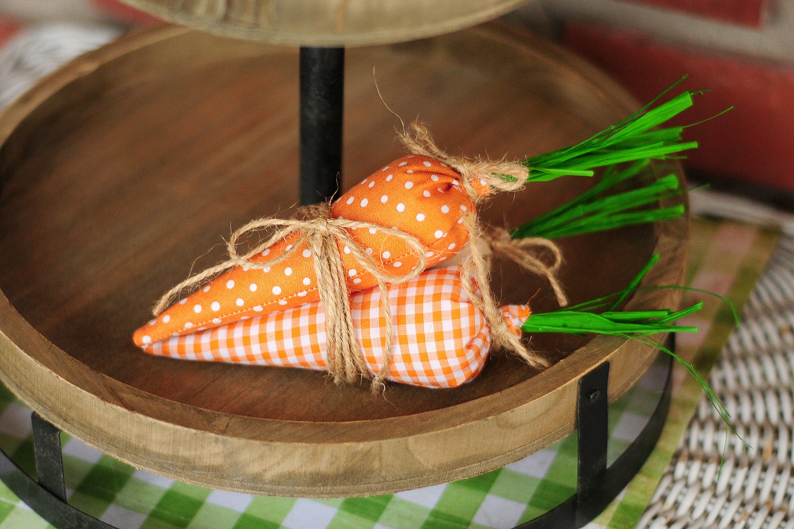 Farmhouse Stuffed Fabric Carrot Bundles, 3 Fabric Carrots, Cottage ...