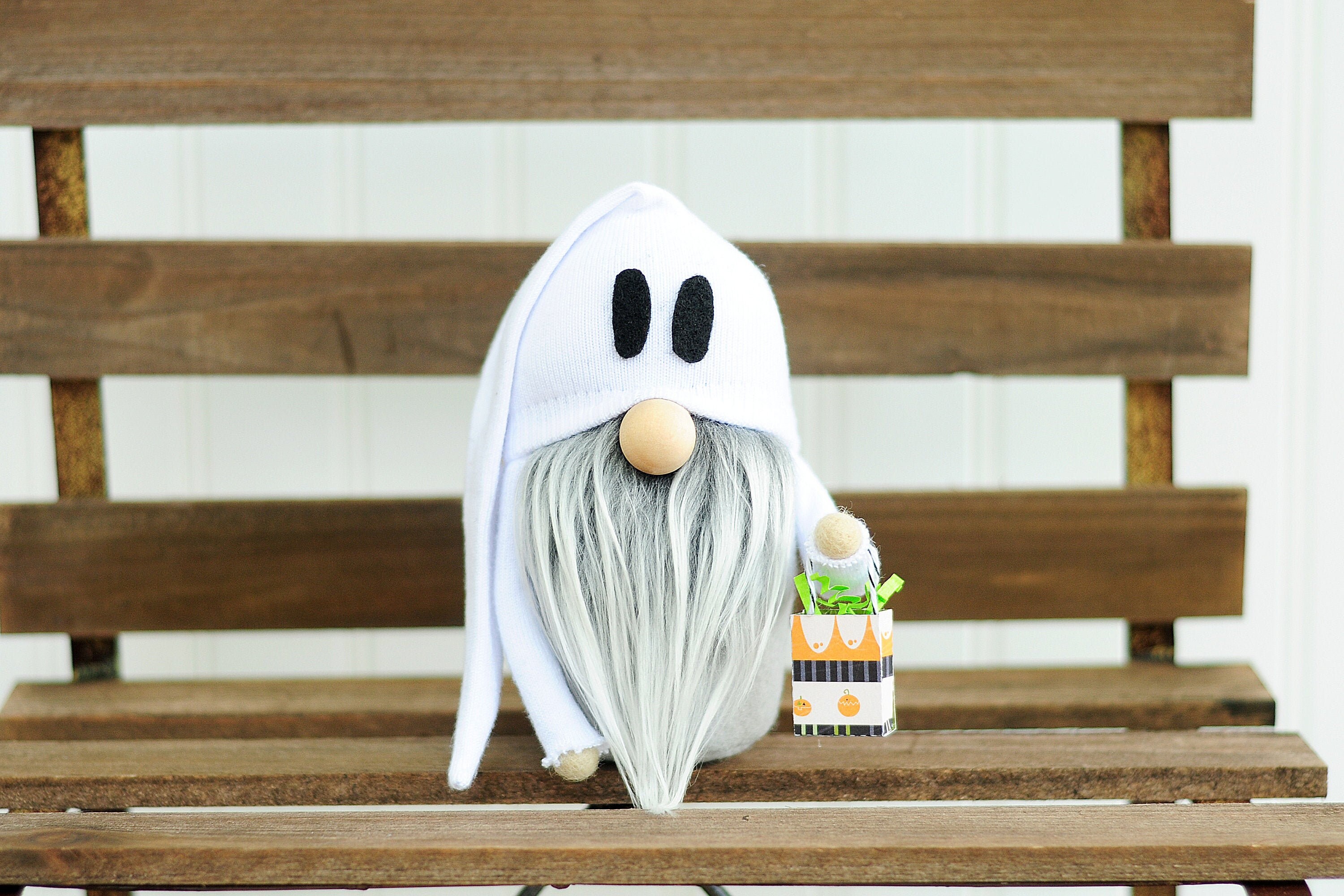 Trick or Treater Gnome, Ghost Gnome, Spooky Gnome, Halloween Gnome ...