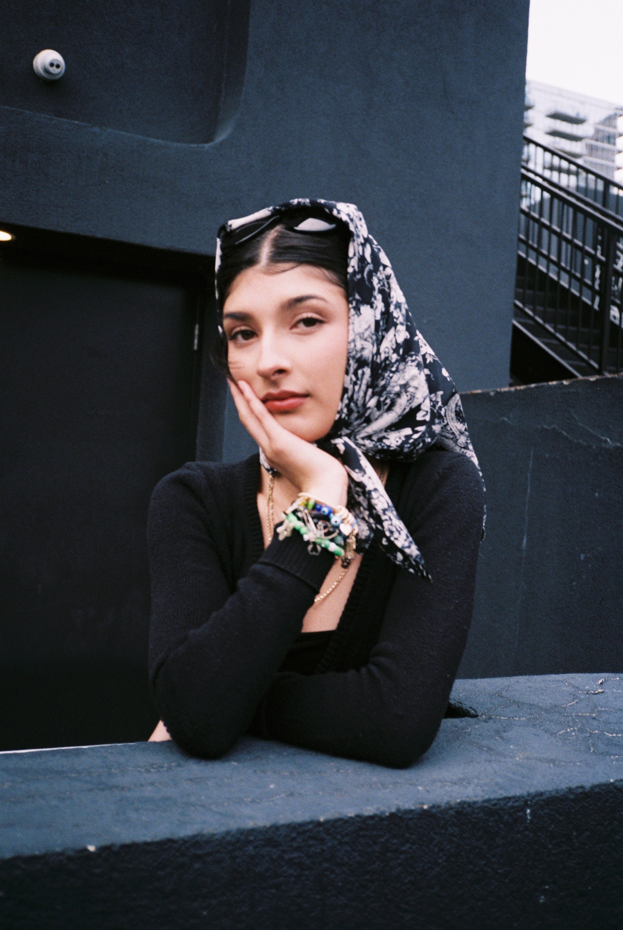 Floral Square Scarf, Bandanna, Sheer Cool Fabric, Bag Scarf, Head Scarf ...