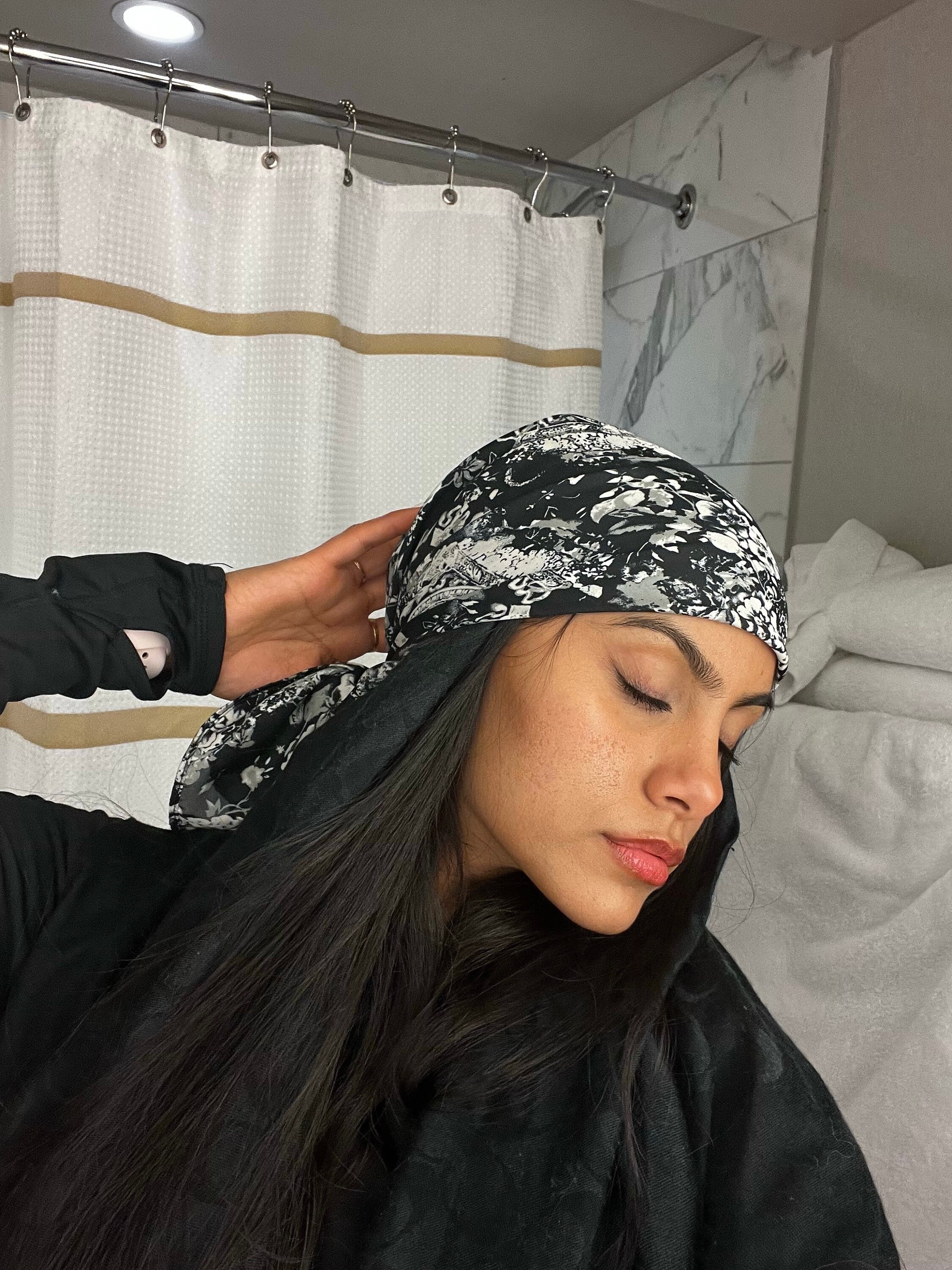 Floral Square Scarf, Bandanna, Sheer Cool Fabric, Bag Scarf, Head Scarf ...