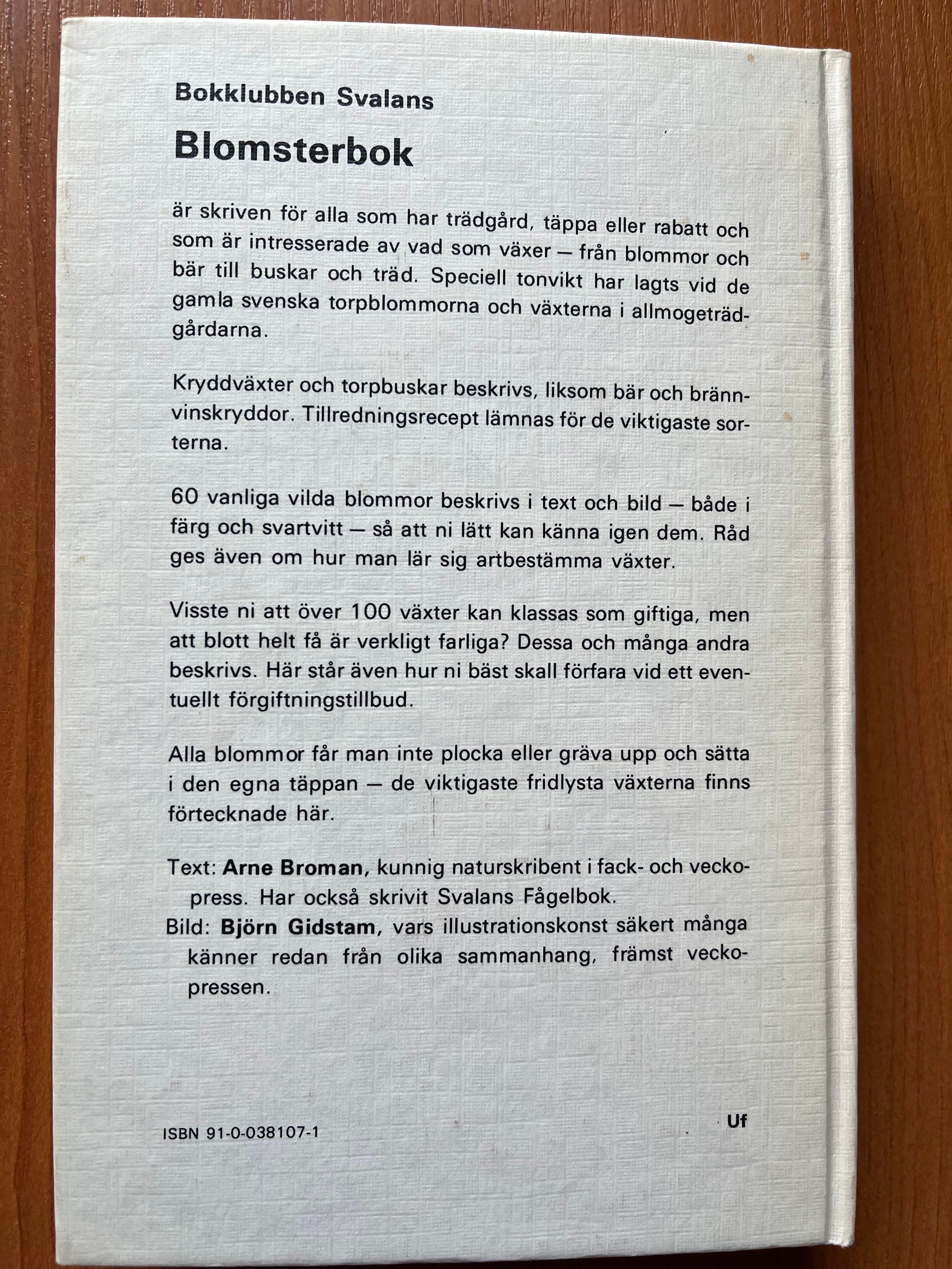 1974 Swedish Vintage Botanical Reference Book Plants Flowers ...