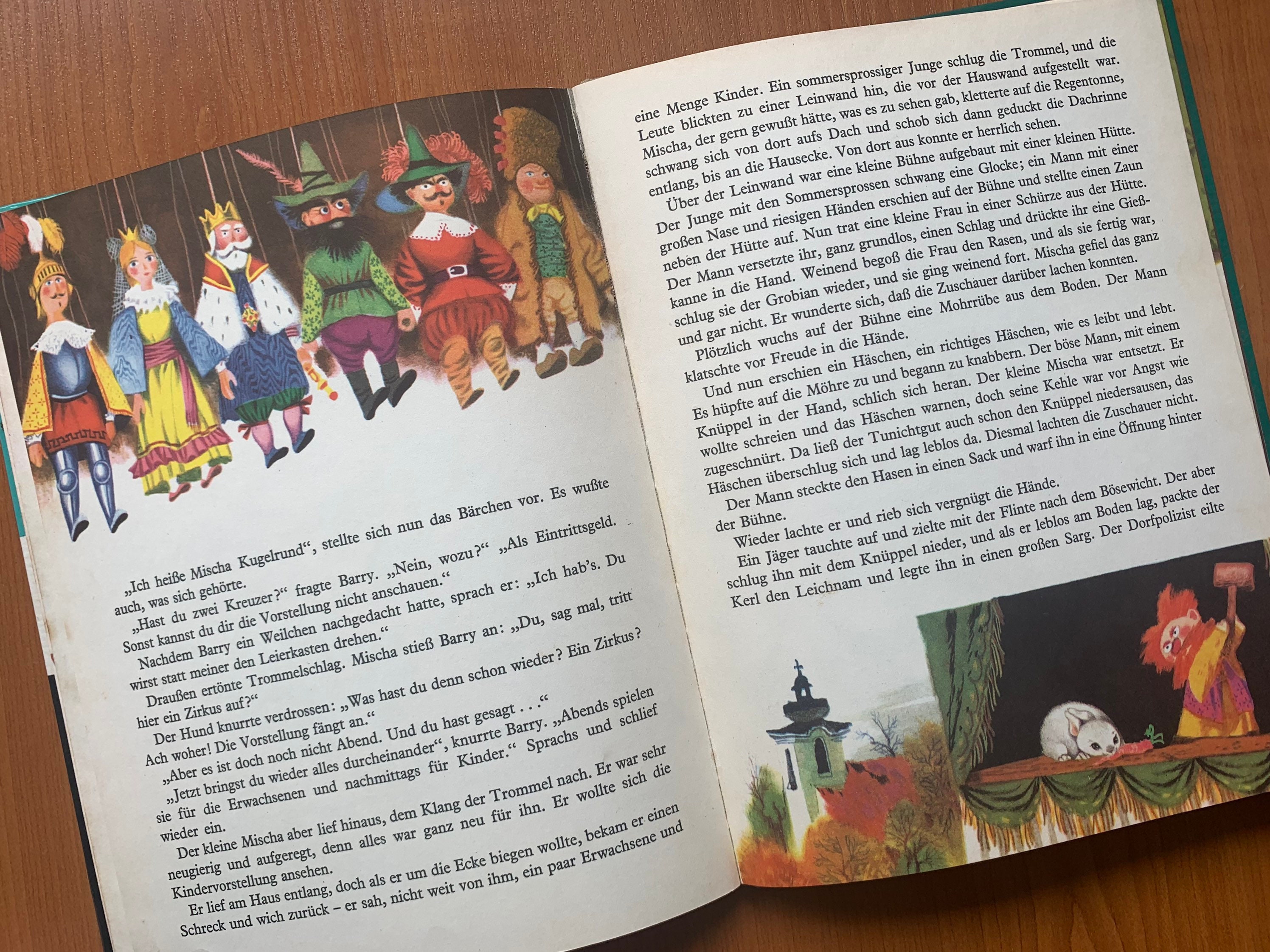 1966 German Children Book Mischa Kugelrund Im Zoo Und Im Puppentheater ...