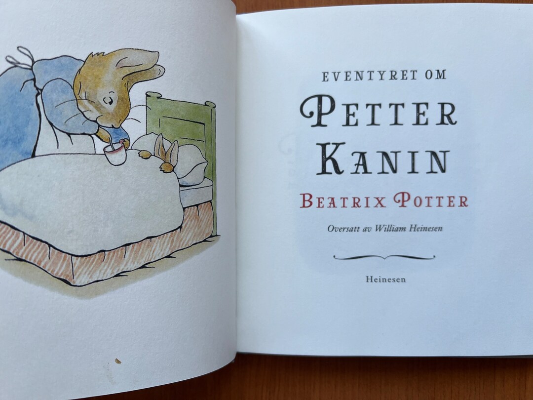 Beatrix Potter in Norwegian Vintage Petter Kanin Barna Children Book ...