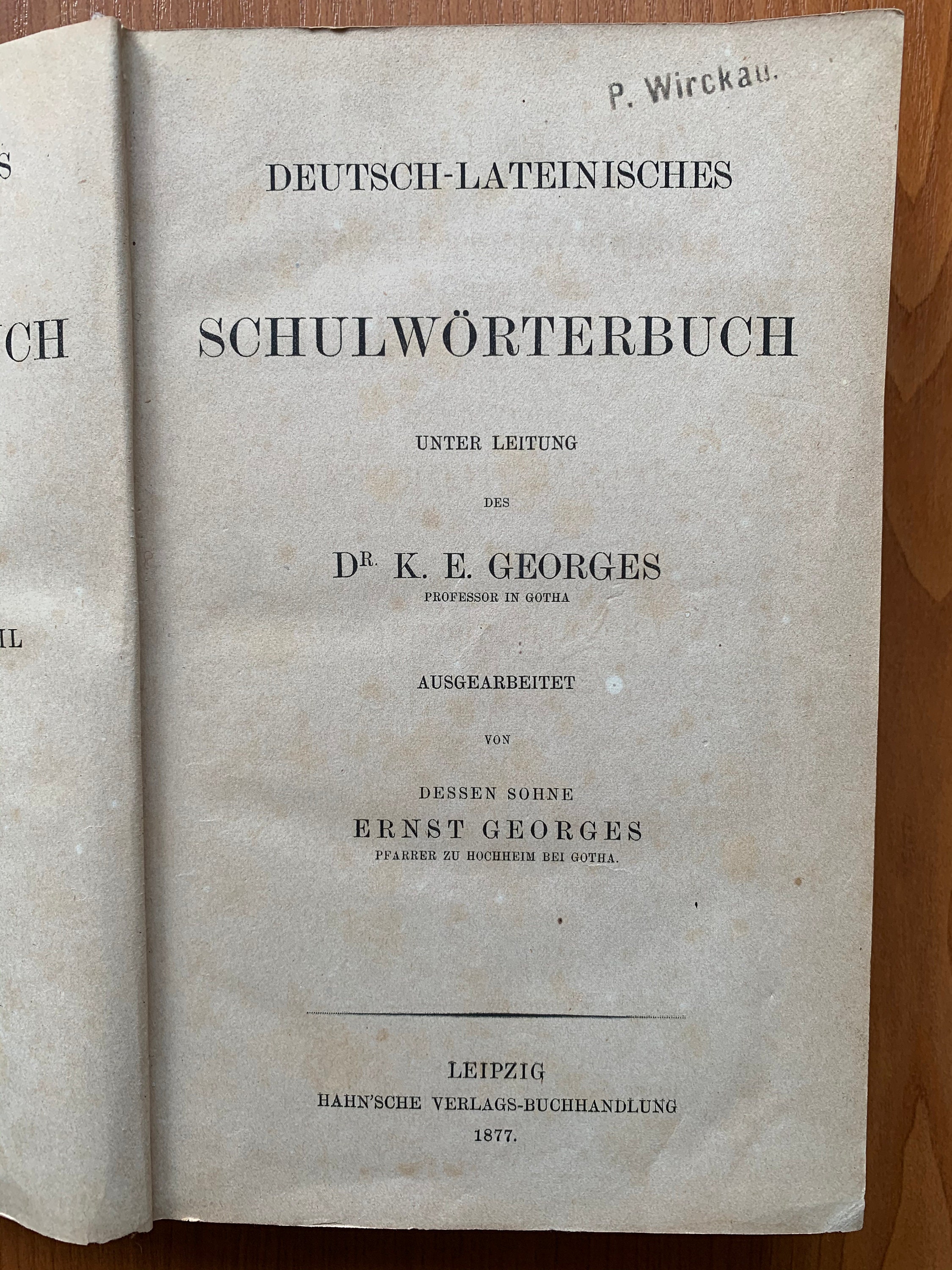 1877 Antique Latin German Latin Dictionary 1877 Deutsch - Etsy Ireland