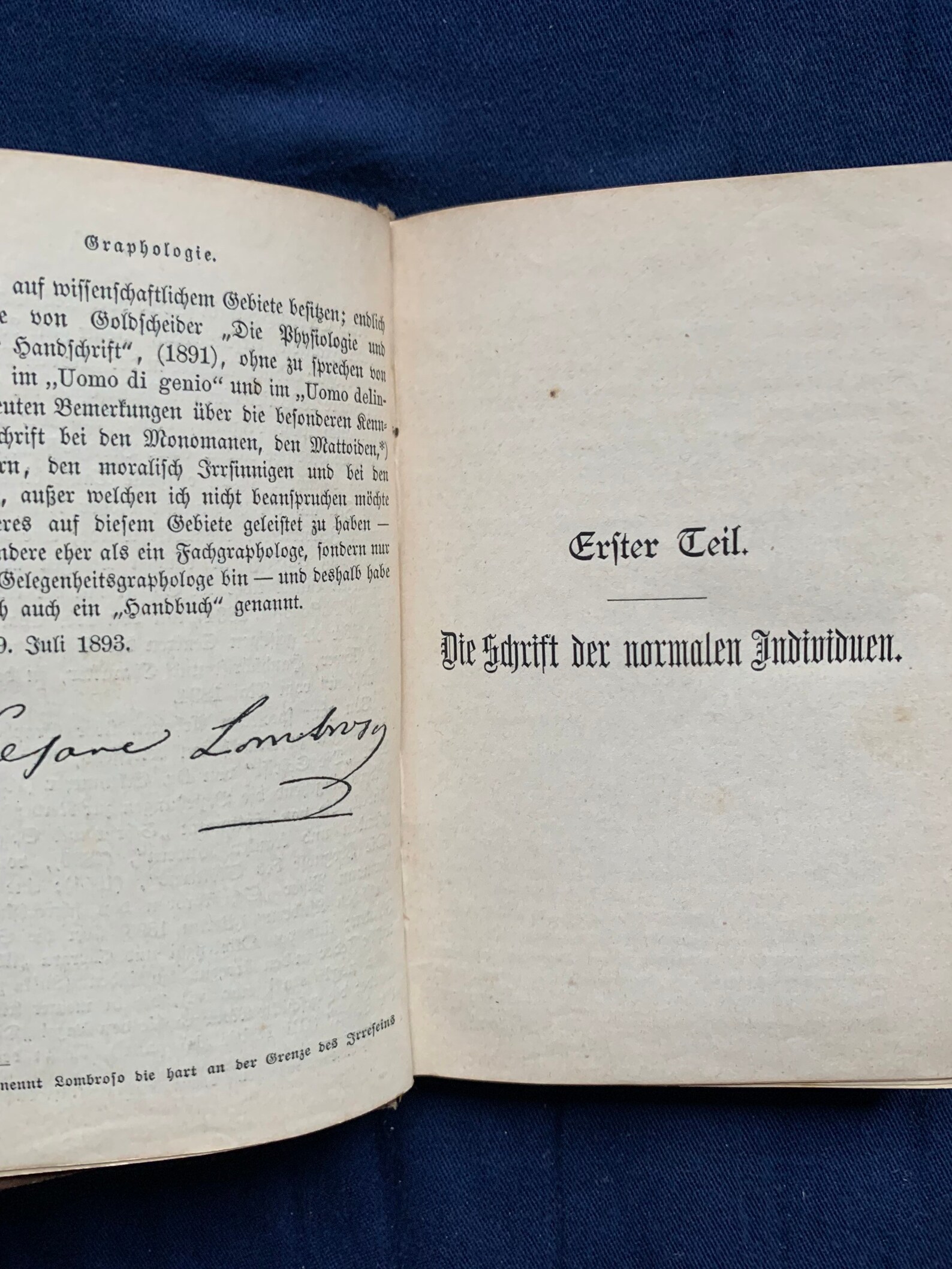 1920s Graphologie German Antique Book Old German Bookstore Leupzig ...
