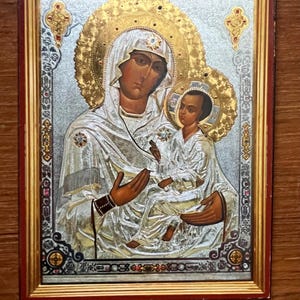 Orthodox Travel Icon Vintage Religious Souvenir Retro Copy of Cathedral ...