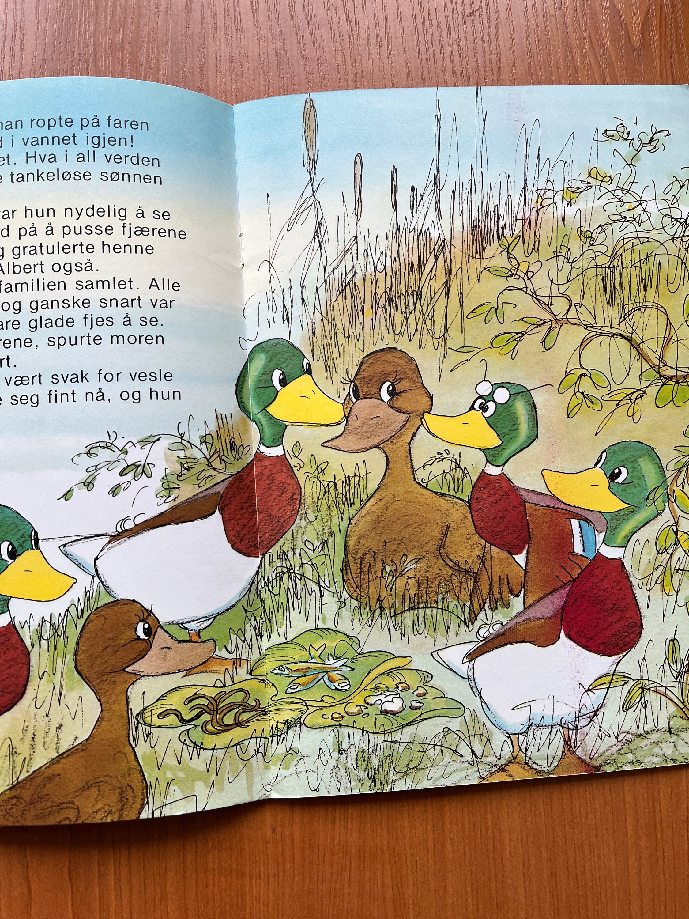 1978 Norwegian Children Vintage Book Andungen Albert Norway Norge ...