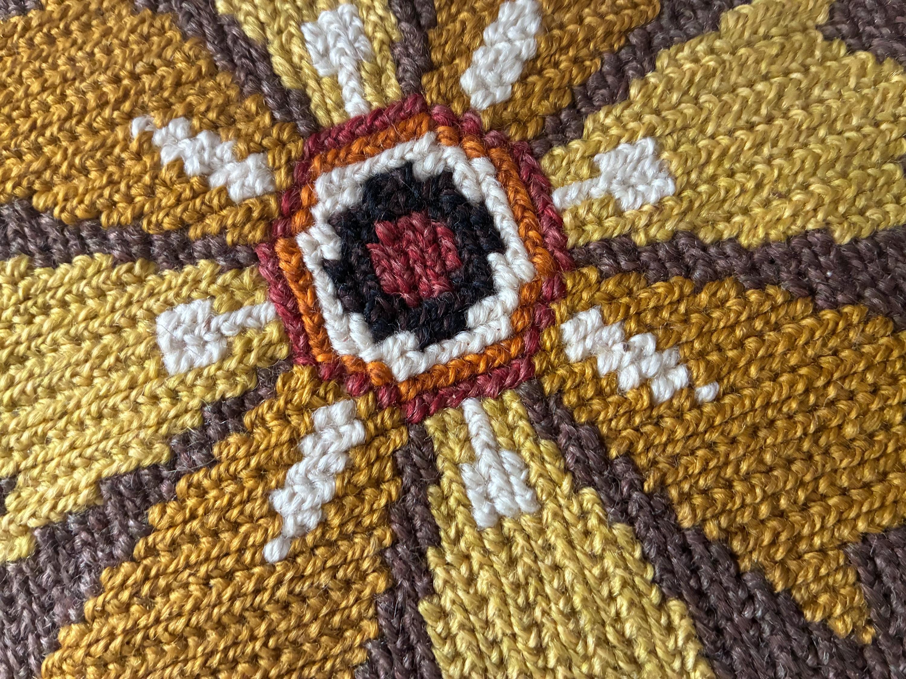 Pillow Swedish Folk Crafts Embroidery Nordic Vintage Handmade Farmhouse ...