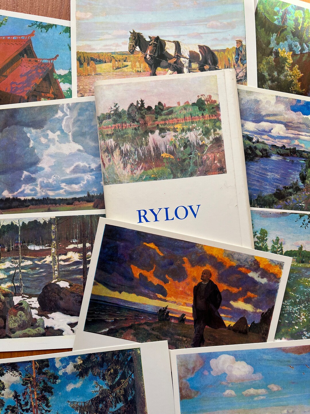 1972 Arkady Rylov Russian Oil Paintings Postcards Set of 16+1 USSR ...