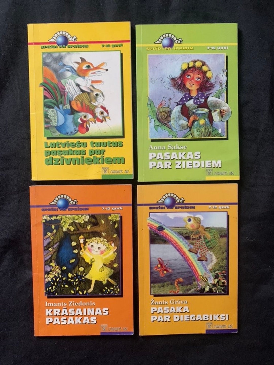 1990s Set of 4 Latvian Vintage Children Books Fairy Tales Latvia Imants ...